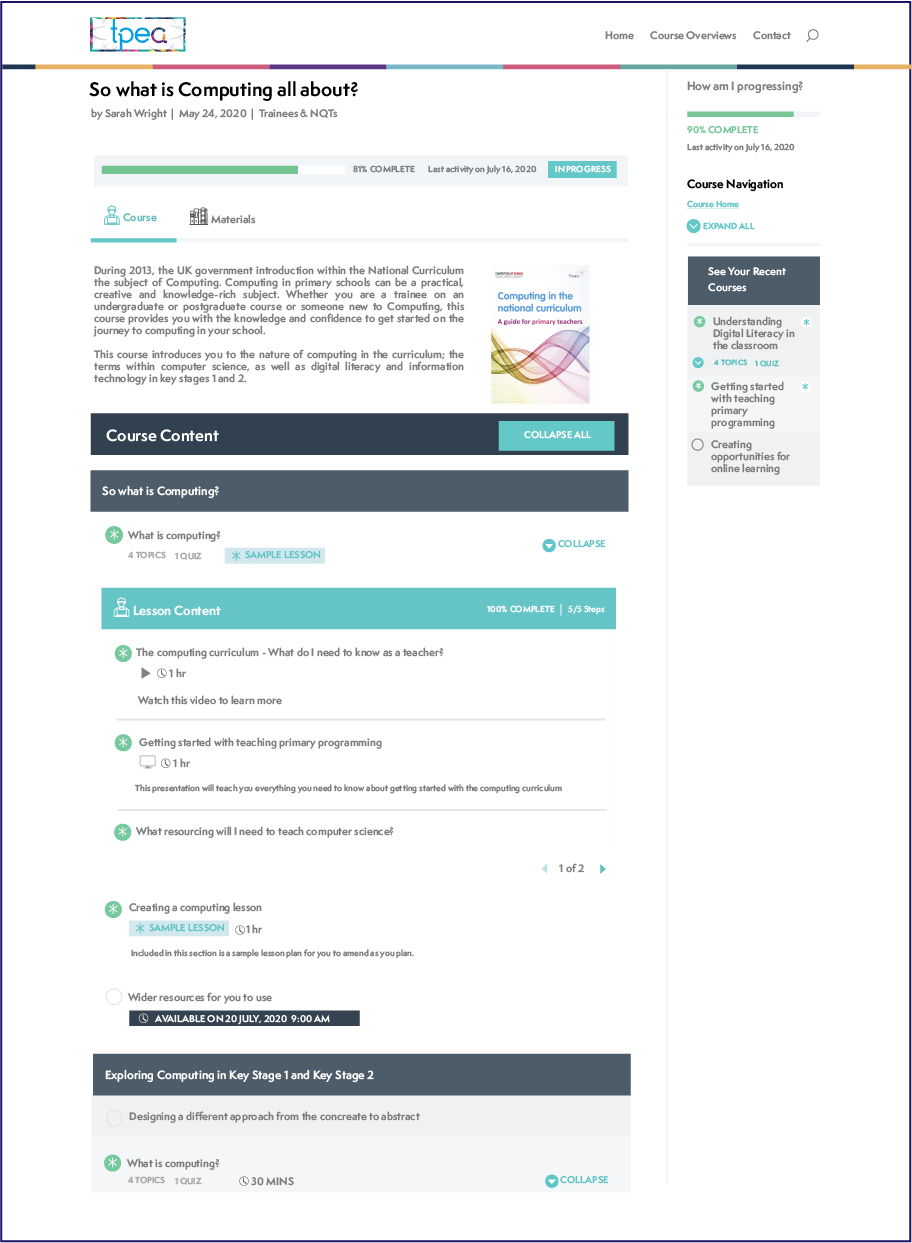 Our Courses – TPEA